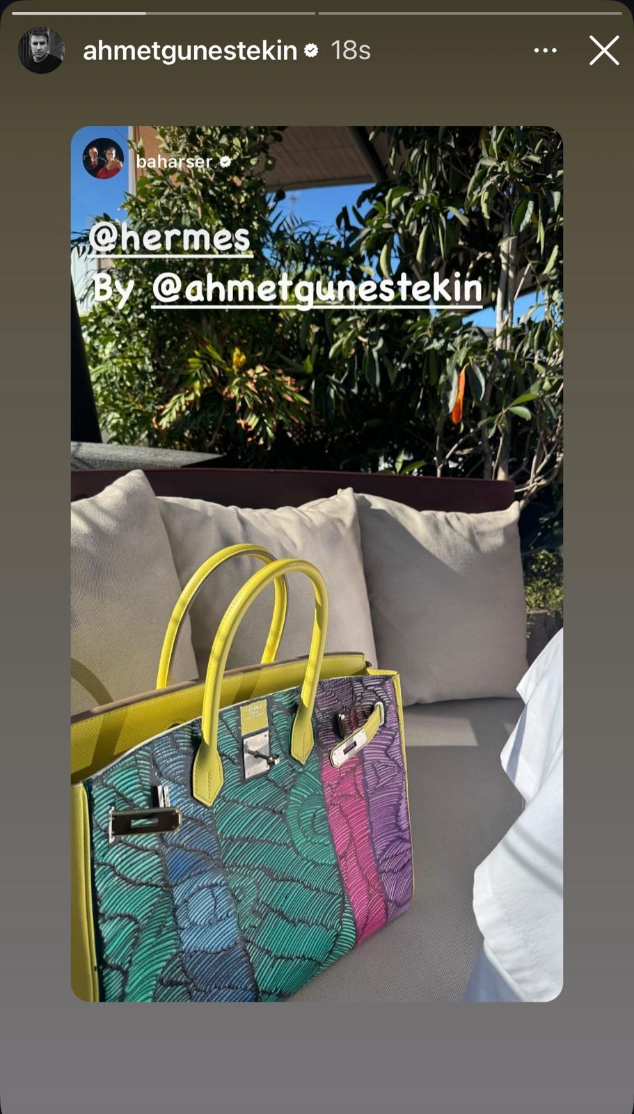 » Bahar Şer zaten onlarca Hermes Birkin’den oluşan koleksiyonuna çok ...